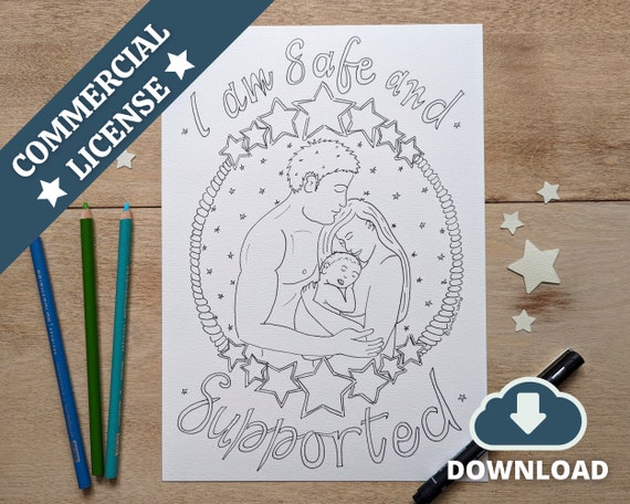 Spiritual Postpartum Colouring Affirmation Birthworker - Etsy