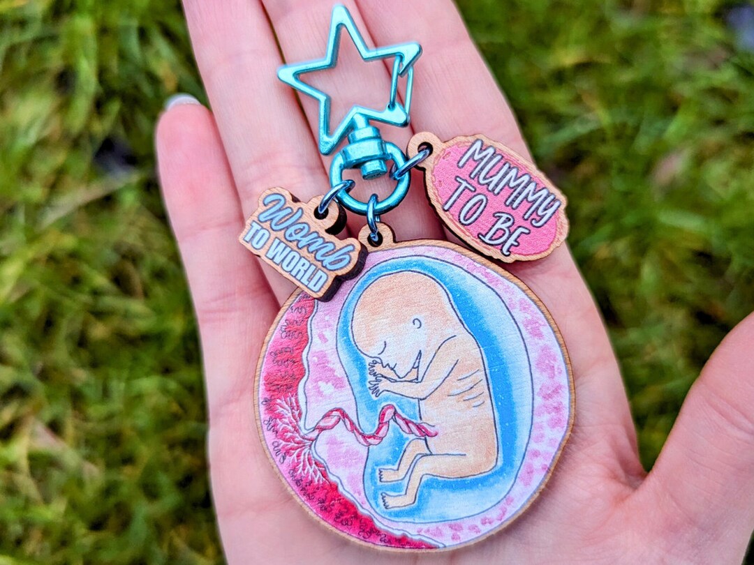 Mummy to Be Keyring | Pregnancy Keychain | Pregnancy Gift | Womb to ...