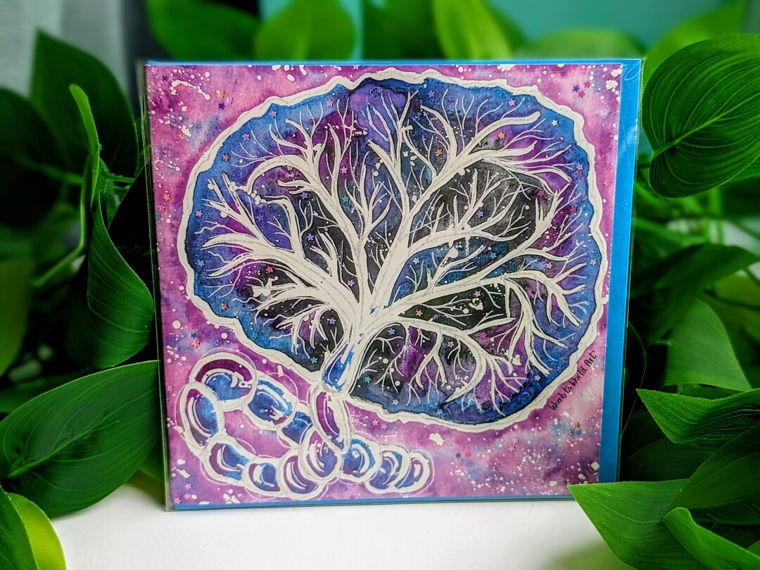Cosmic Placenta Art Pregnancy Greetings Cards | Spiritual Birth | Doula ...