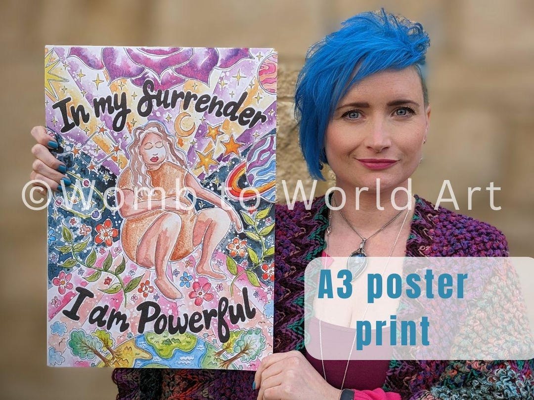 Spiritual Birth Affirmation A3 250gsm Poster Print | Reiki ...
