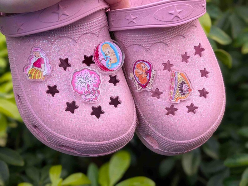 Midwife Shoe Charms: Recycled Plastic Croc Charms, Pregnancy, Breast ...