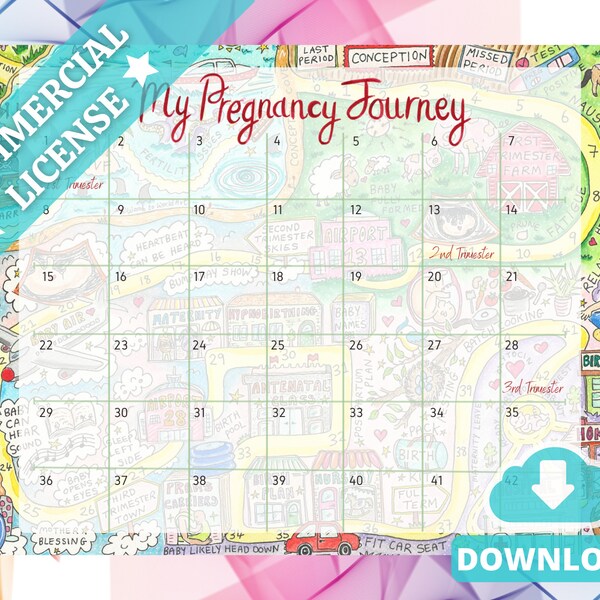 Pregnancy Countdown - Etsy