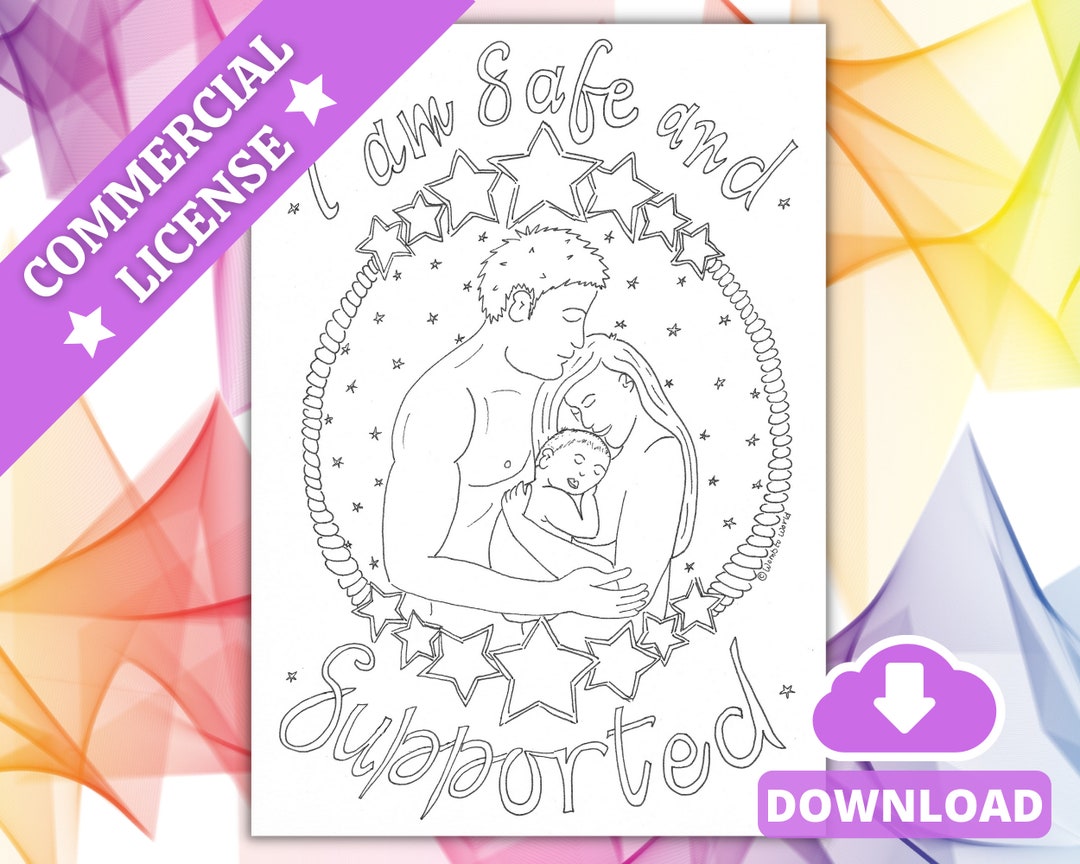 Spiritual Postpartum Colouring Affirmation | Birthworker Handouts ...