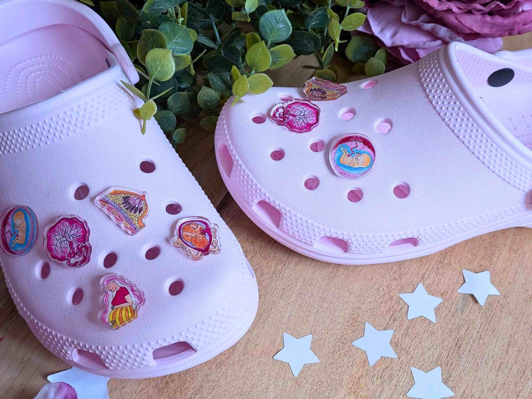 Midwife Shoe Charms: Recycled Plastic Croc Charms, Pregnancy, Breast ...