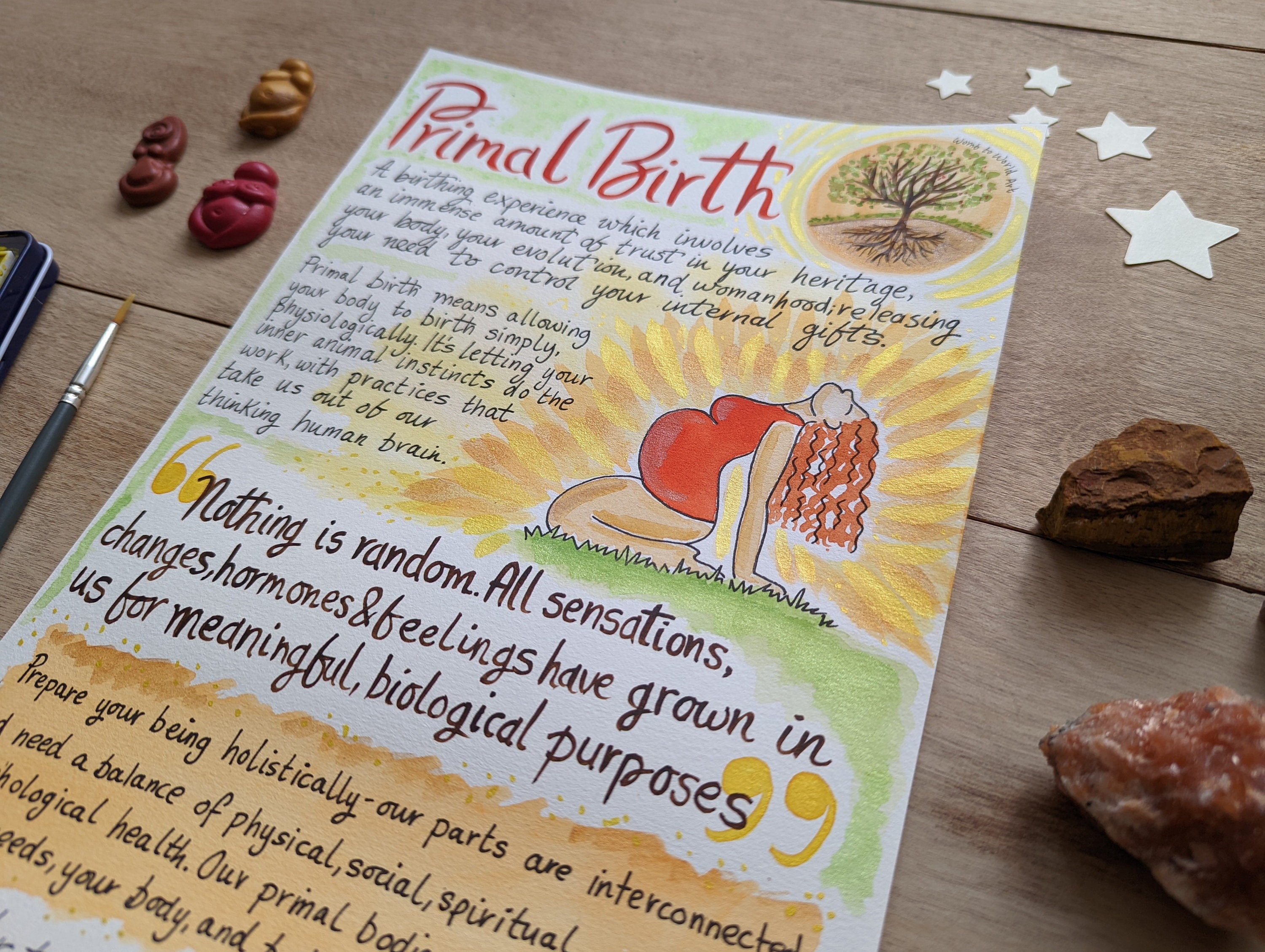 Primal Birth Poster: Doula Midwife Education (PDF Download) - Etsy