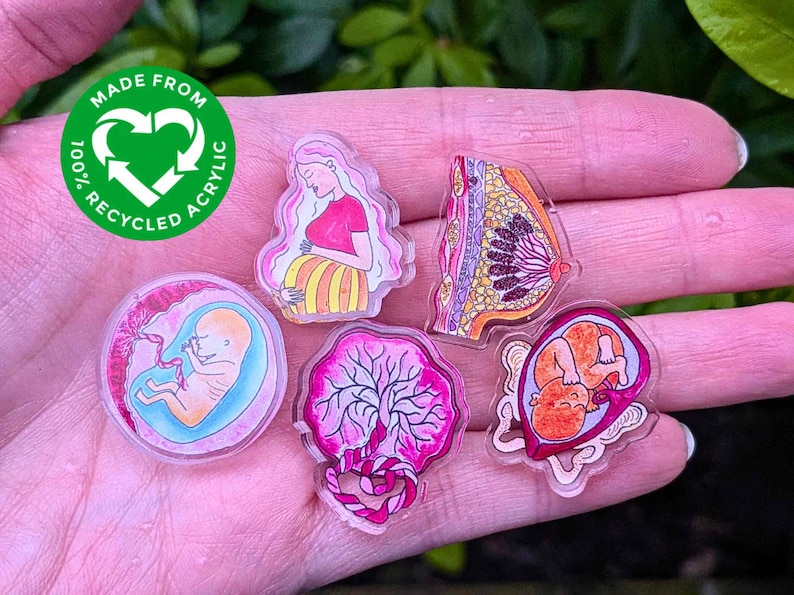 Midwife Shoe Charms: Recycled Plastic Croc Charms, Pregnancy, Breast ...