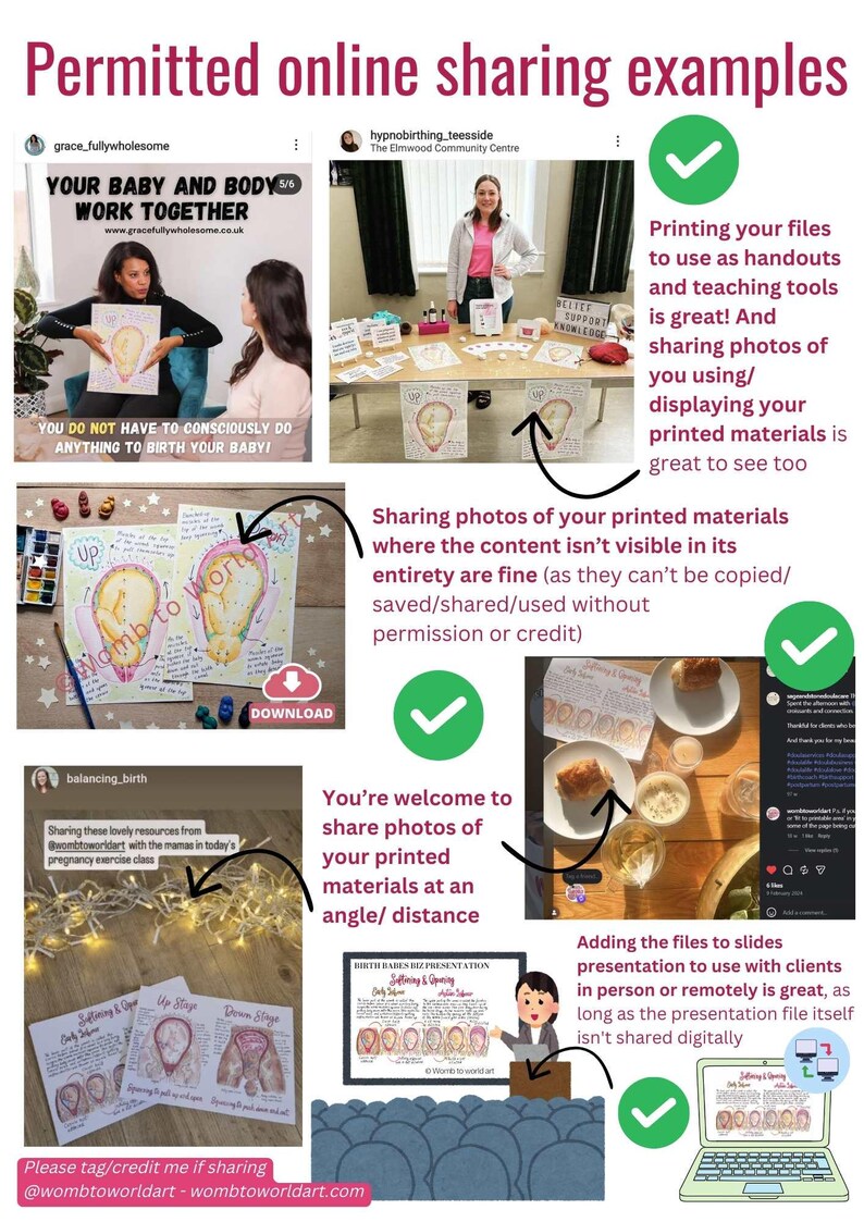 Stages of Natural Birth Doula Handouts: Labour Stages Handouts for ...