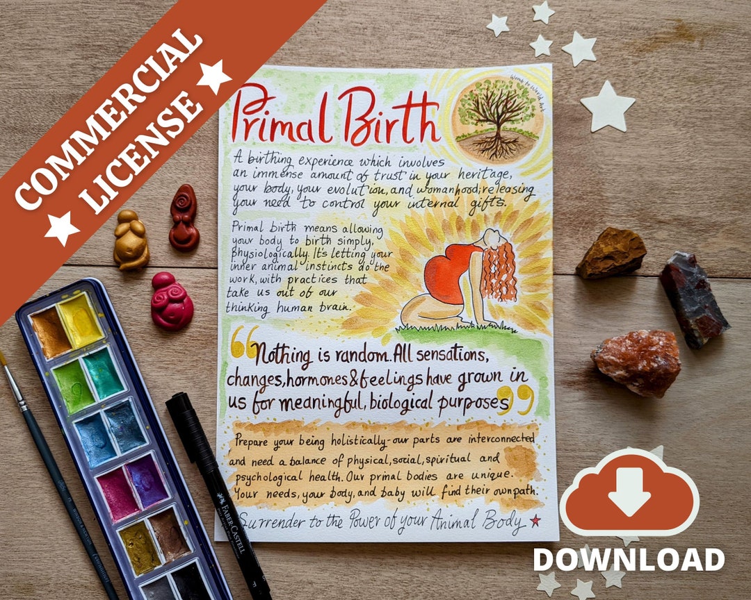 Primal Birth Poster PDF Download | Pregnancy and Birth Education ...