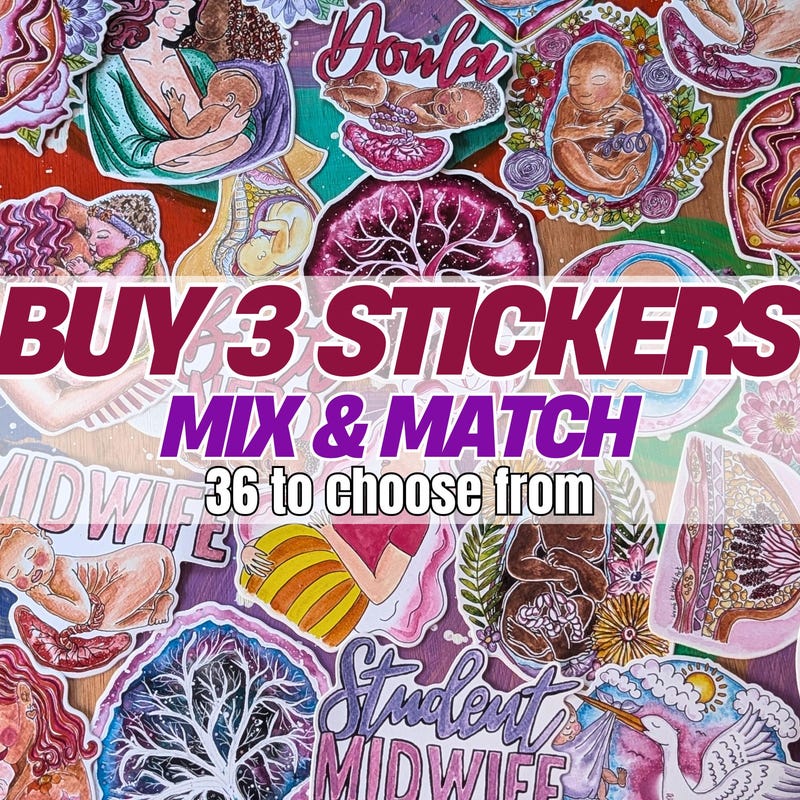 Vinyl Midwife Stickers - Etsy