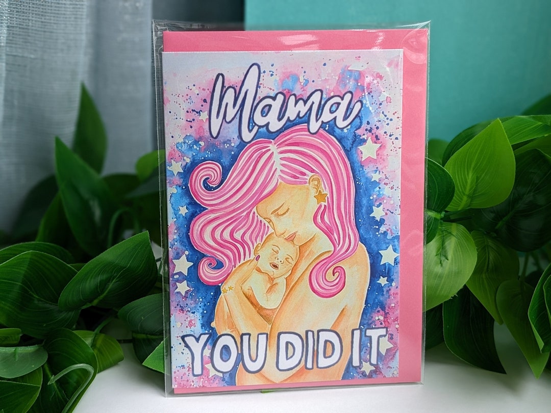 Birth Congratulations Card | Mother's Day | New Baby Card | Doula Cards ...