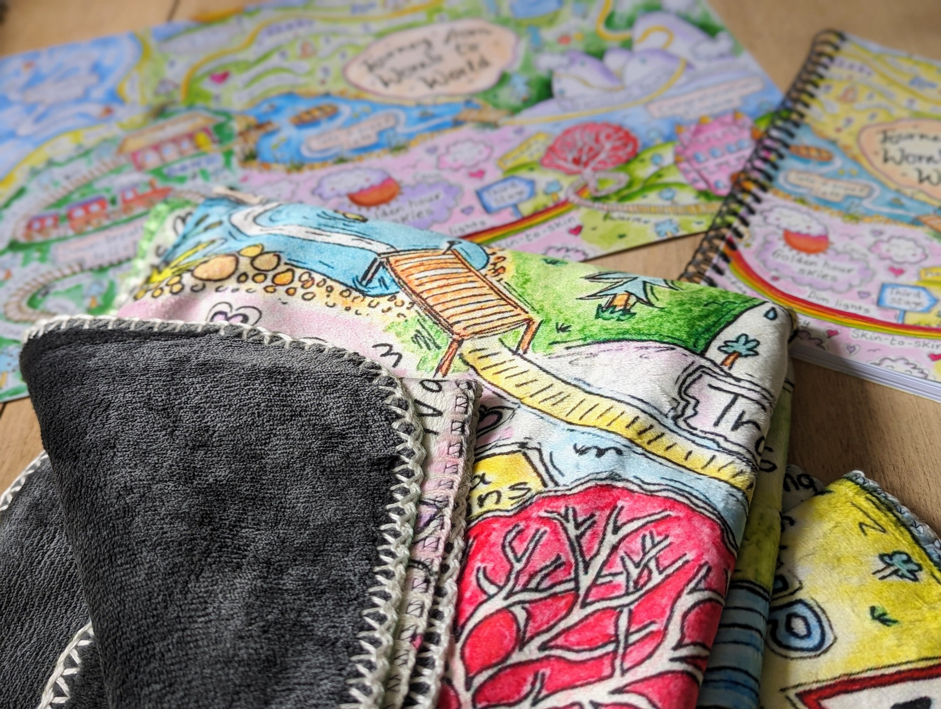 Large Stages of Birth Map Plush Blanket Antenatal Education - Etsy