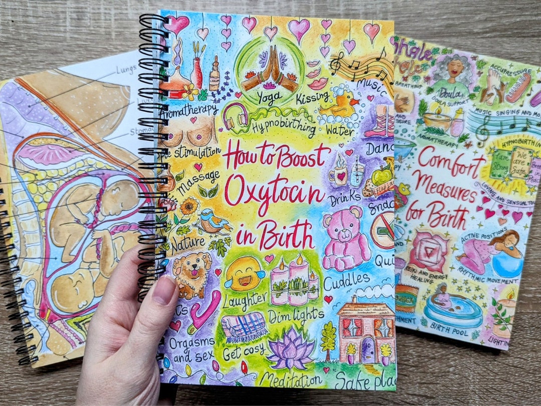 Oxytocin Birth Notebook: Watercolor Doula Midwife Notepad - Etsy