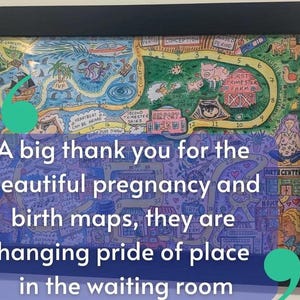 Stages of Pregnancy Milestones Map A3 Glossy Poster | Antenatal ...