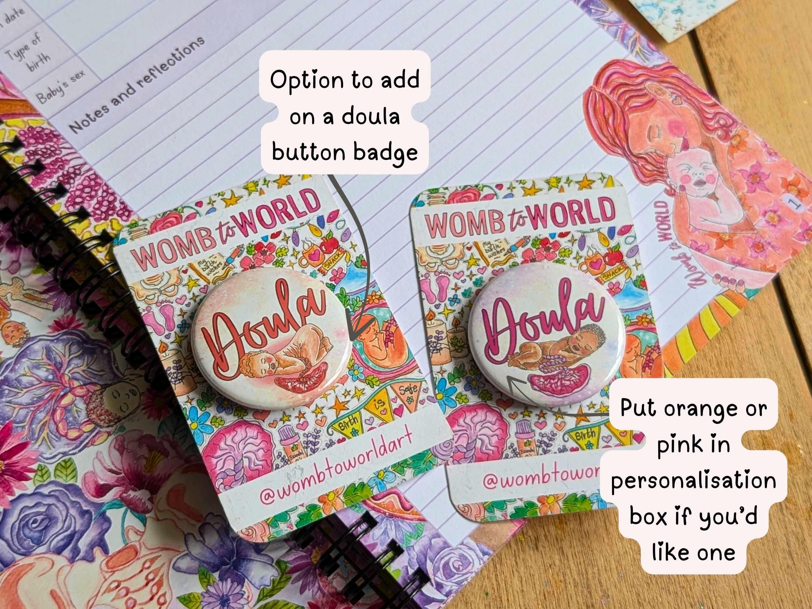 Doula Birth Record Diary Book: Client Tracker, Births Reflection ...