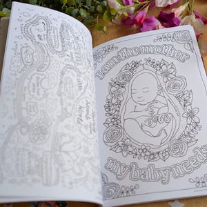 Pregnancy Colouring Book | Birth Affirmations and Preparation ...