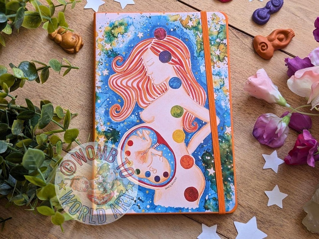 Pregnancy Journal Chakras in the Womb | Maternity Notebook | Doula ...