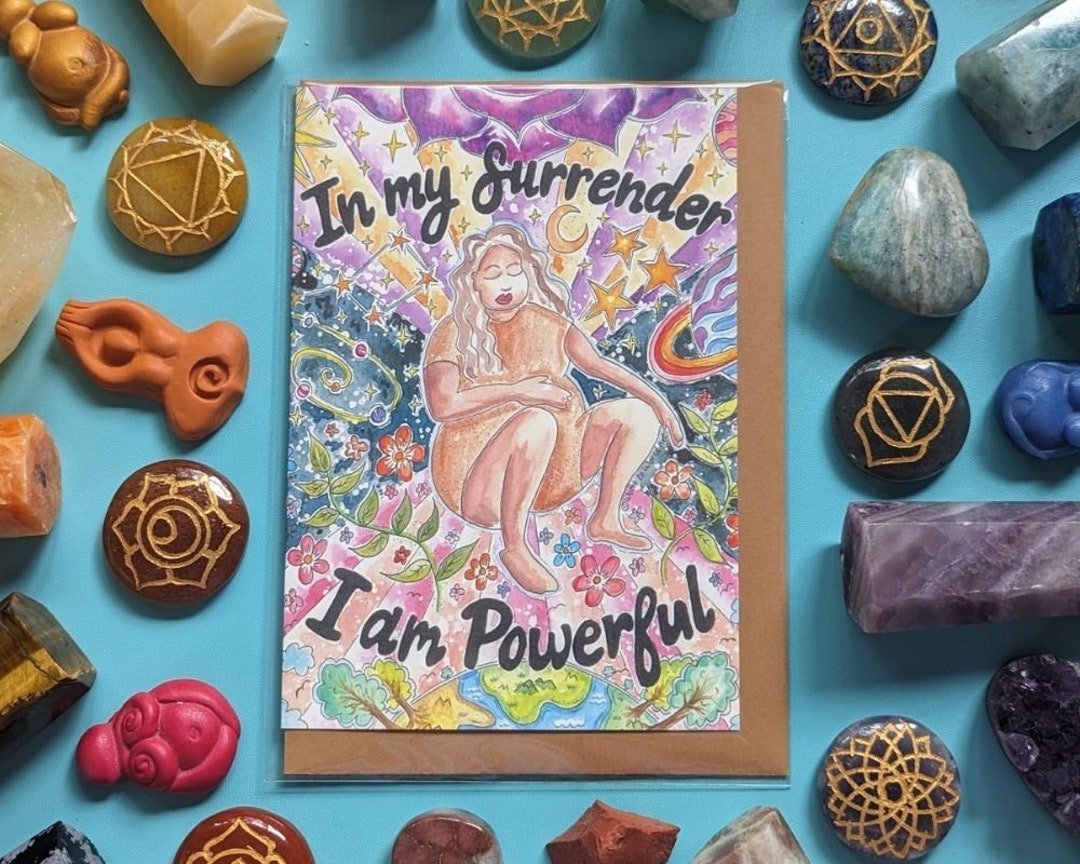 Surrender Birth Affirmation Greetings Cards | Doula | Student Midwife ...