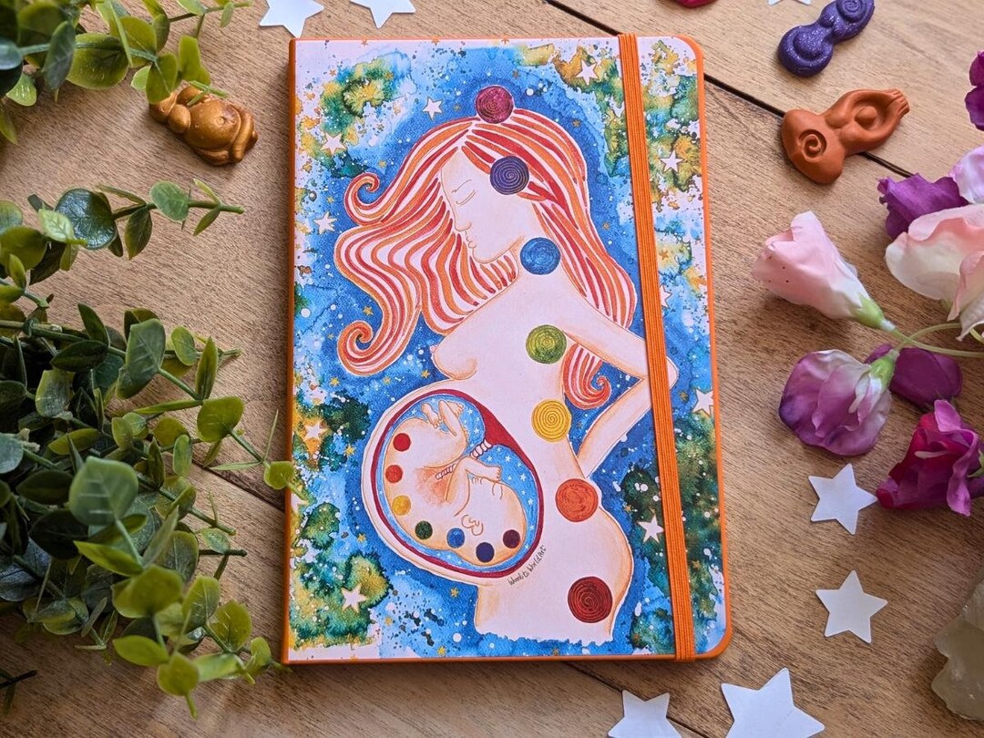 Student Midwife Journal Chakras in the Womb Pregnancy Notebook Doula ...