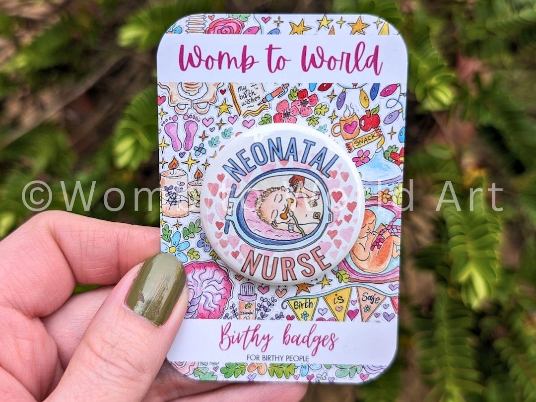 NICU Nurse Badge | Neonatal Nurse Metal Button Badge | NICU Support ...