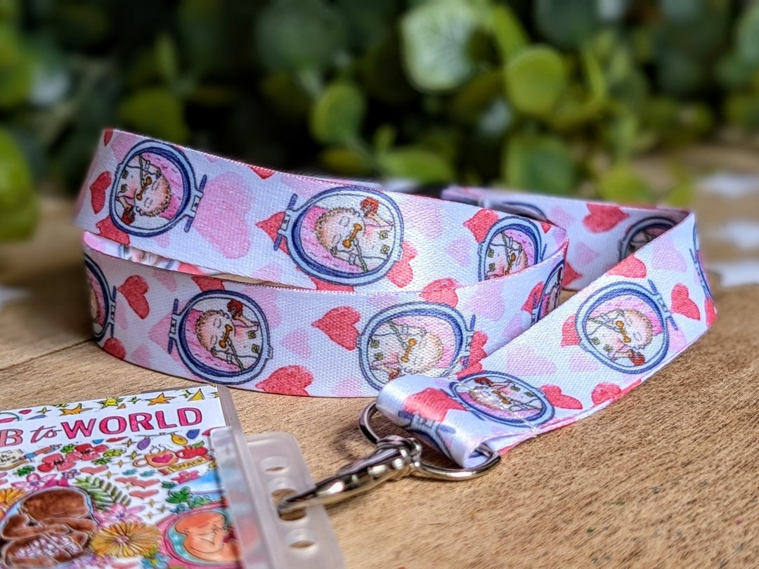 NICU Nurse Lanyard Key Fob | Neonatal Doctor ID Badge Holder | NICU ...