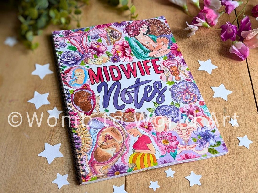 Midwife A4 Notebook: Watercolor Womb to World Art, Lined Pages - Etsy