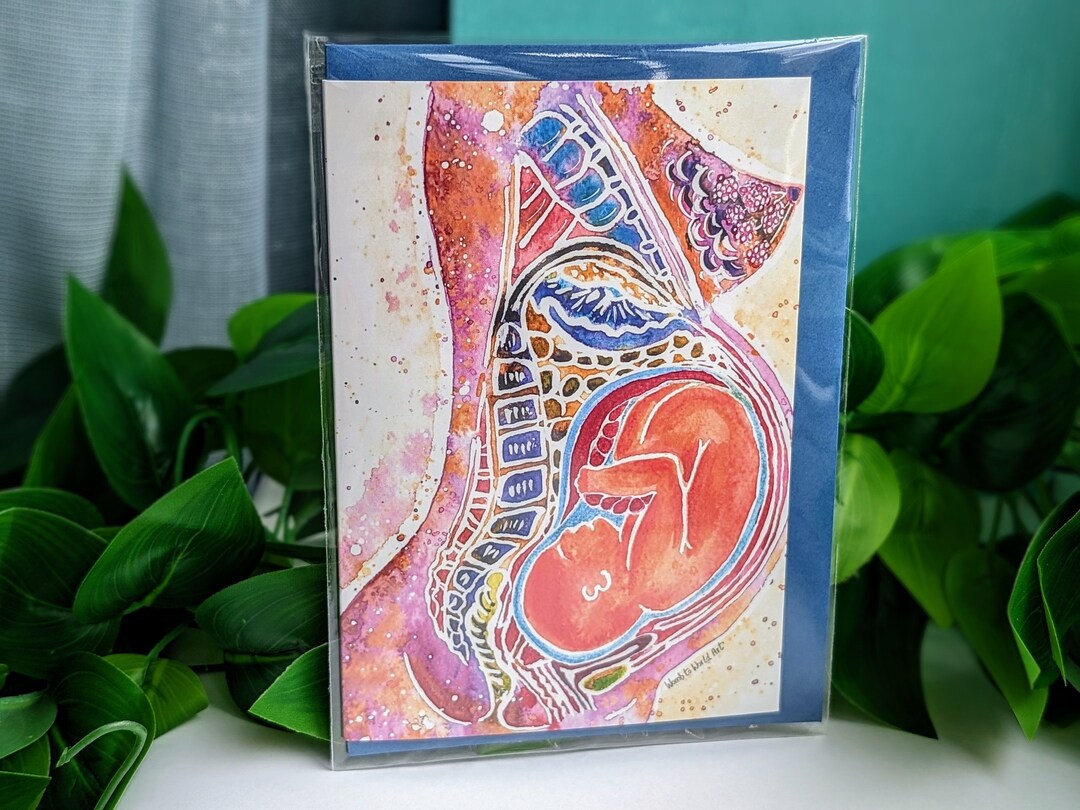 Pregnancy Anatomy Midwife Card | Hypnobirthing Goody Bags | Birth ...