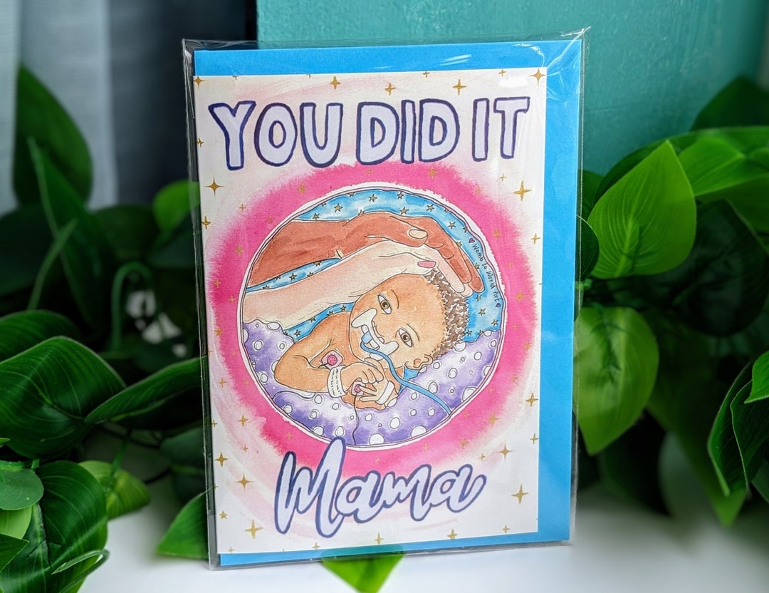 NICU Mama Birth Congratulations Card Mother's Day New Baby Card New ...