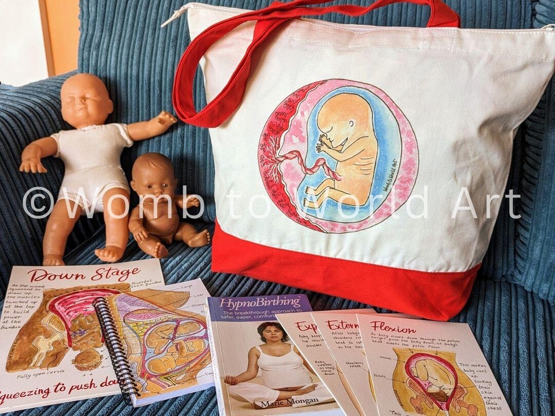 Pregnancy Zipped Doula Bag Pregnancy Maternity Bag Birth Bag Midwife ...
