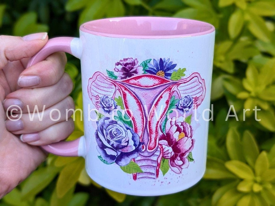 Womb Art Mug Uterus Anatomy Art Midwife Gift Student Midwife Mug Gifts ...