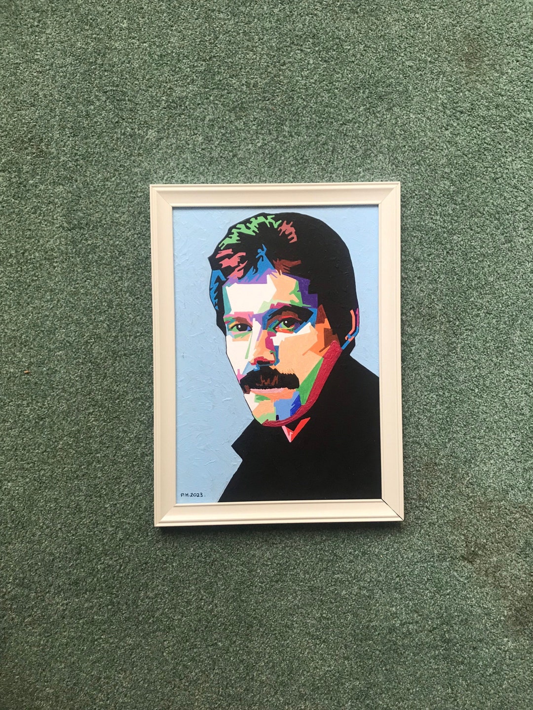 Freddie Mercury Painting Not Not Not a Print I Did It so There 13x9.5 ...