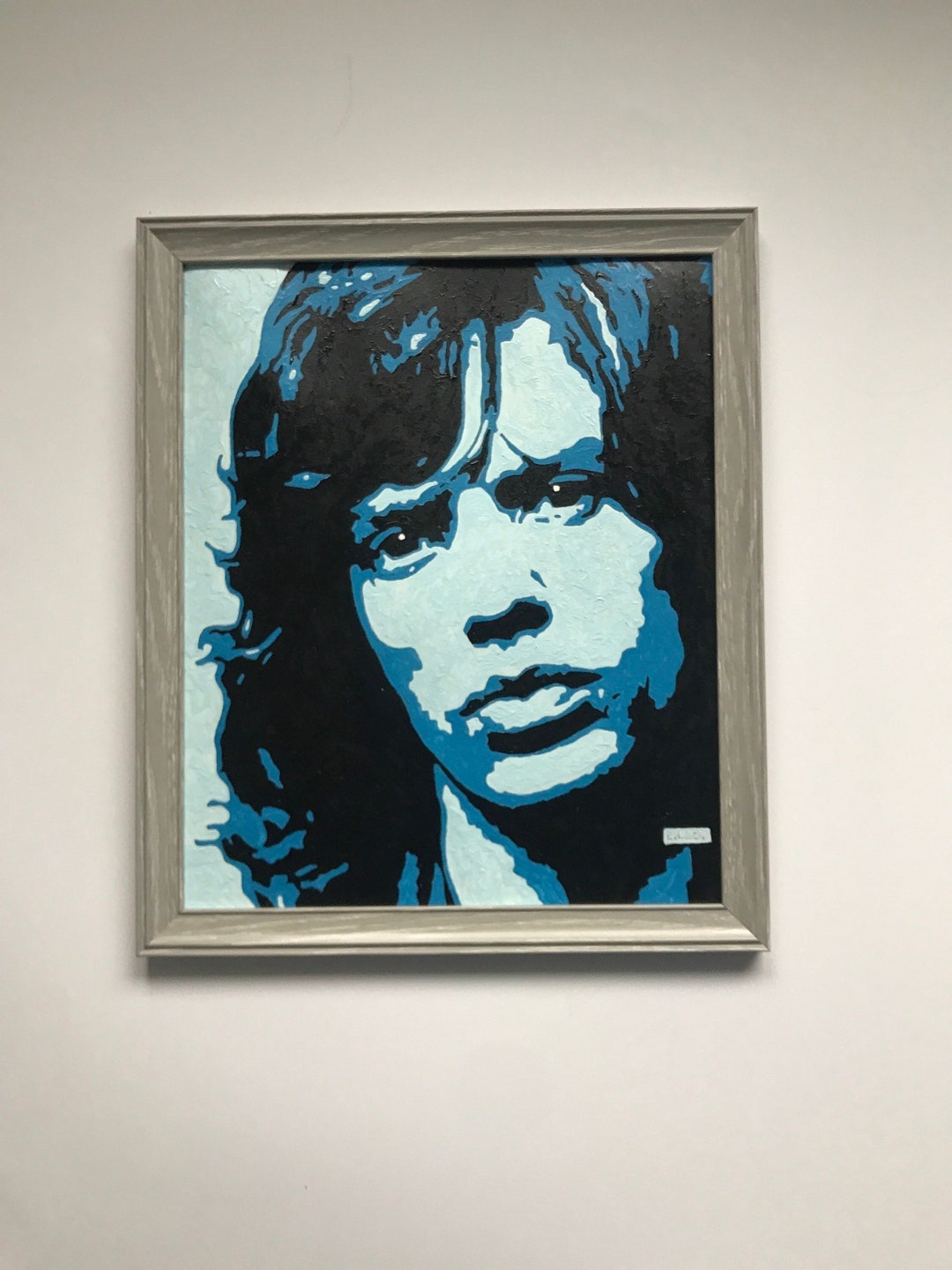 Mick Jagger Painting ,framed This is Not a Print but is Done by My Own ...