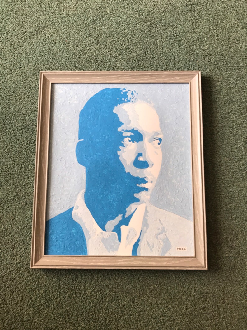 John Coltrane, One off Acrylic Portrait of the King of the Jazz Sax ...