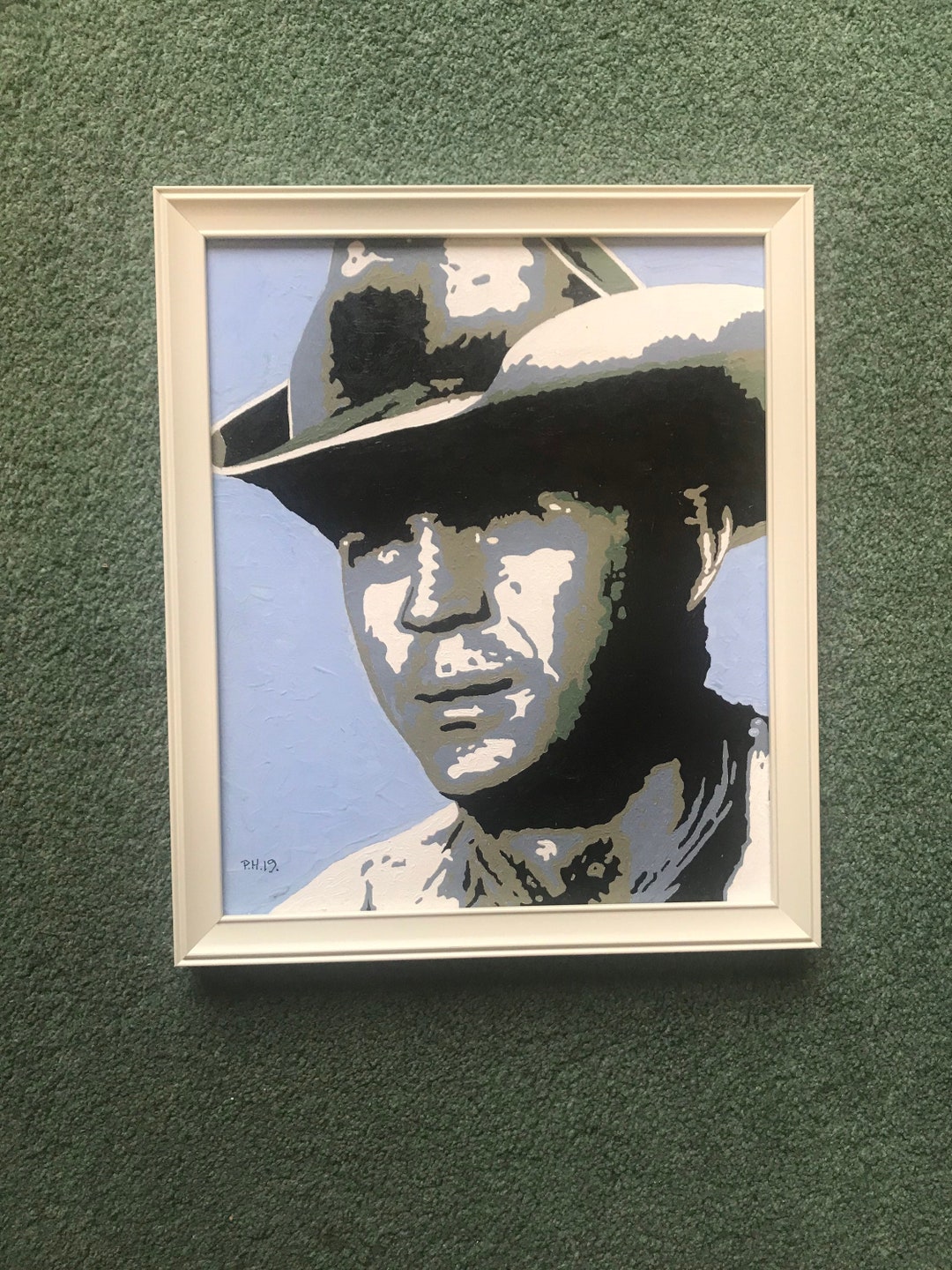 Steve Mcqueen Painting. Not a Print, Pete Dont Do Prints. 13x12 Free ...