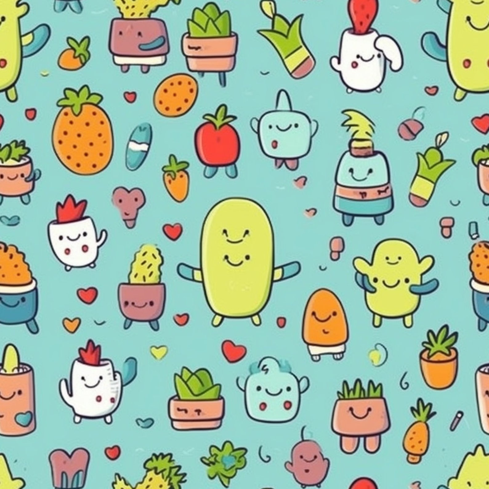 Cute Cartoon Digital File 6 - Etsy