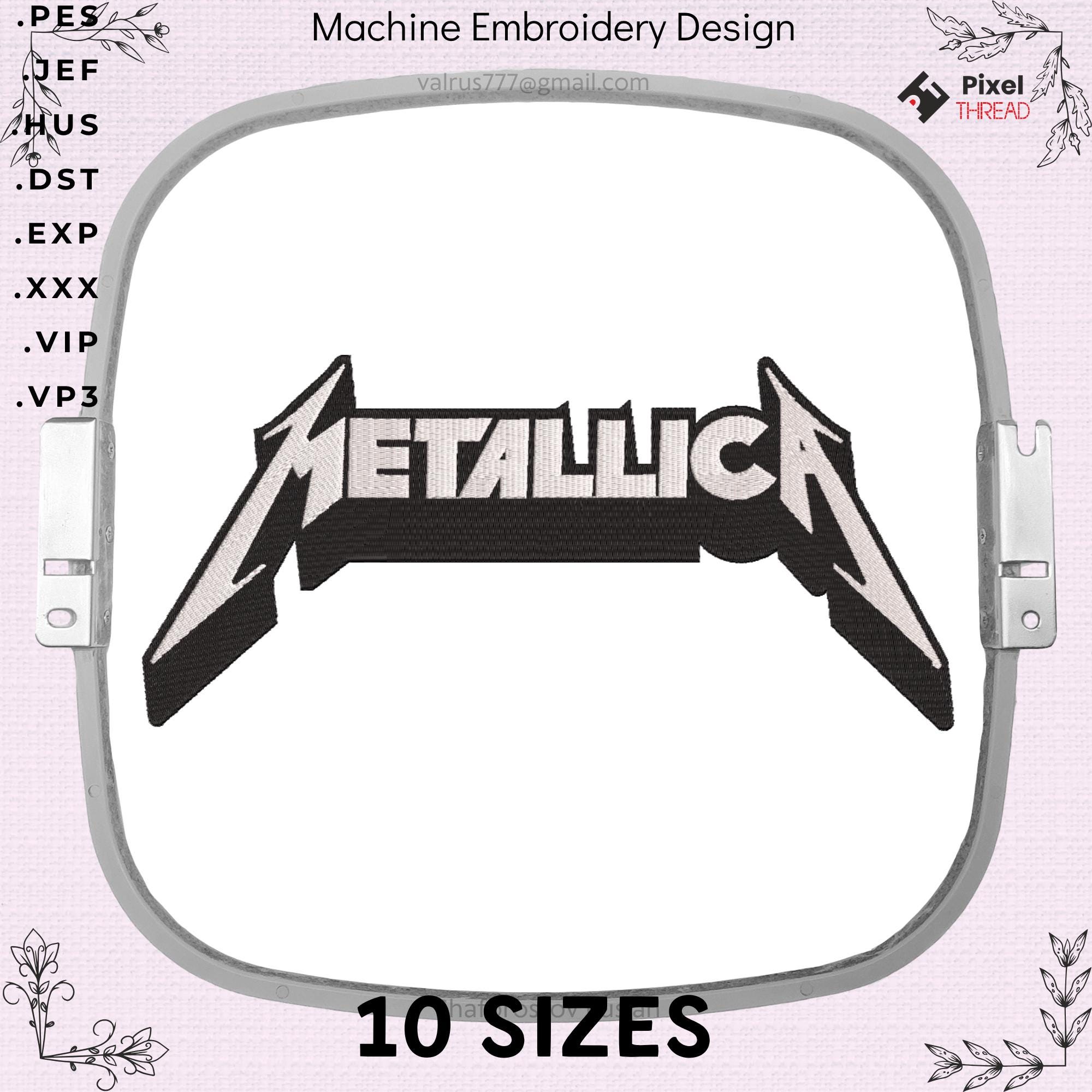 Metal Band Embroidery Design – Rock Music Fan Patch (digital Download ...
