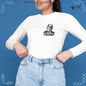 Trump Embroidery Design: Political Machine Embroidery (digital Download ...