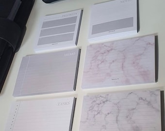 Marble Sticky Notes - Etsy