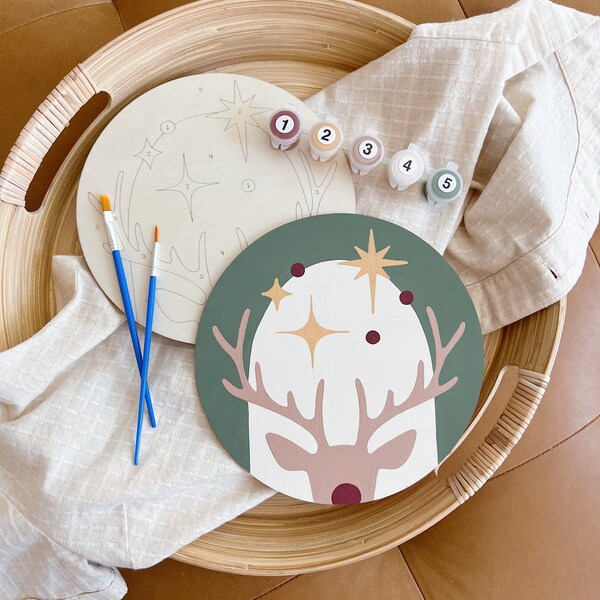 Paint by Number Deer - Etsy
