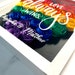 Rainbow Flower Shadow Box, LGBTQ, Pride Month, Love Always Wins, LGBTQ ...