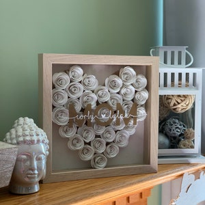 Mom Shadow Box, Christmas Gift, Home Decor, Heart Shadow Box, Mom With ...