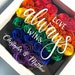 Rainbow Flower Shadow Box, LGBTQ, Pride Month, Love Always Wins, LGBTQ ...