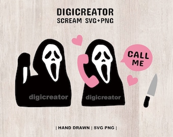 Call Me Scream Svg - Etsy