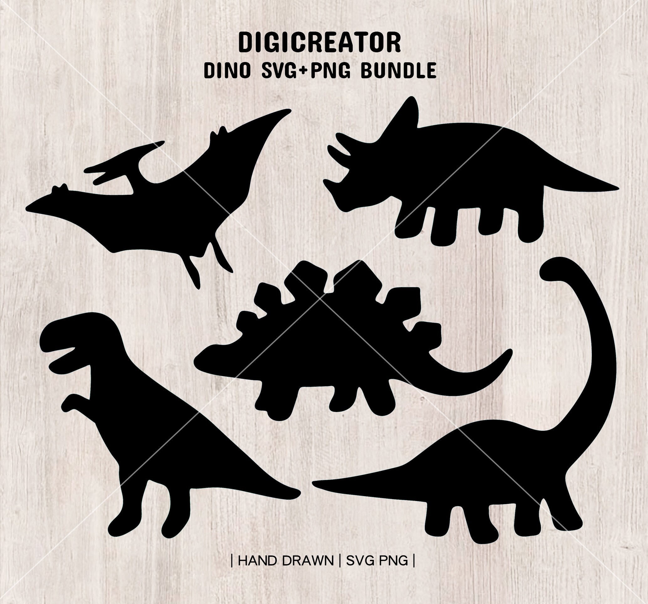 Papercraft Dinosaur Svg Bundle t-rex svg dinosaur silhouette svg kids ...