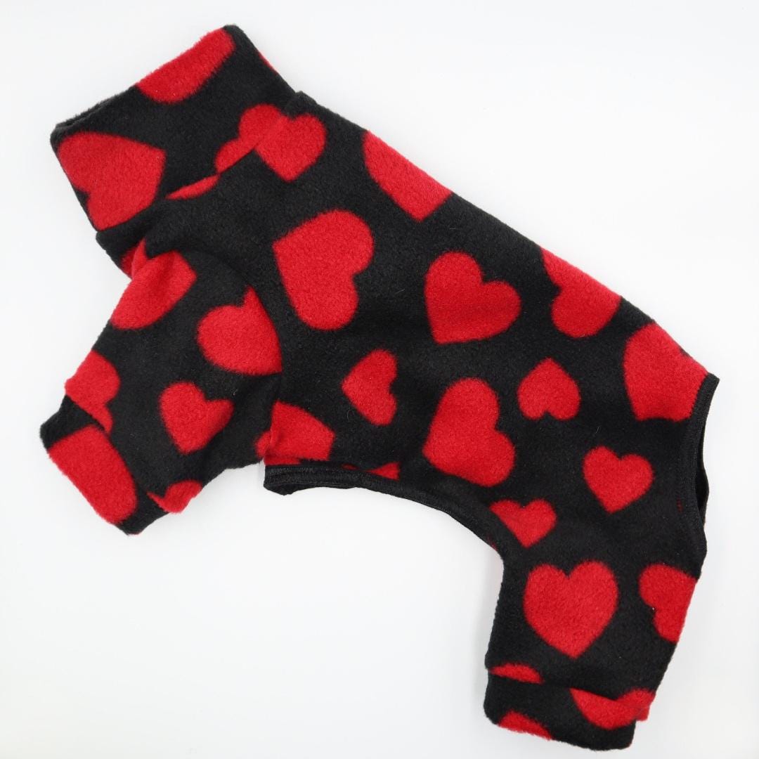 Dog Waterproof Fleece Coat Suit Pajamas Pyjamas in Baby Pink Checked ...