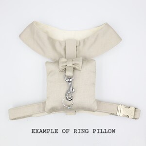 Wedding Dog Harness in Ivory Cream Silk Satin With Ivory Sailor Bow and ...