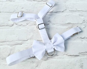 White Dog Harness | Etsy