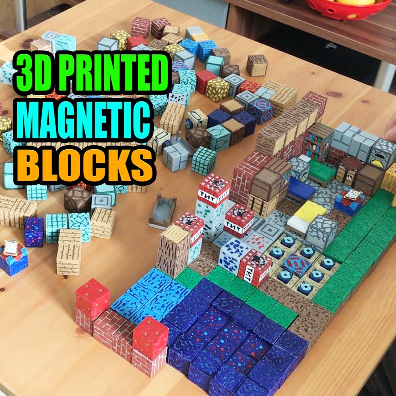 3d Printed Magnetic Blocks - Etsy