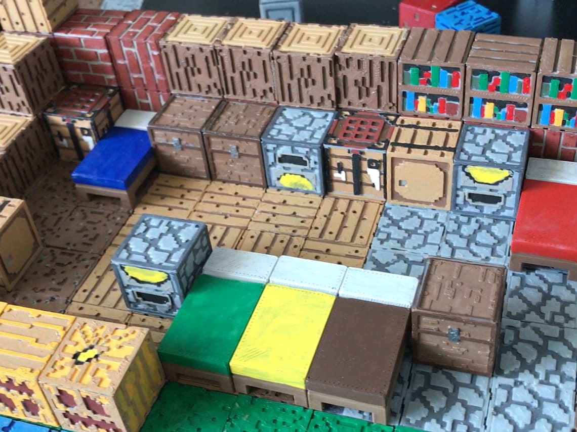 Magnetic Cubes / Minecraft Design / 3D Print Model / Digital | Etsy