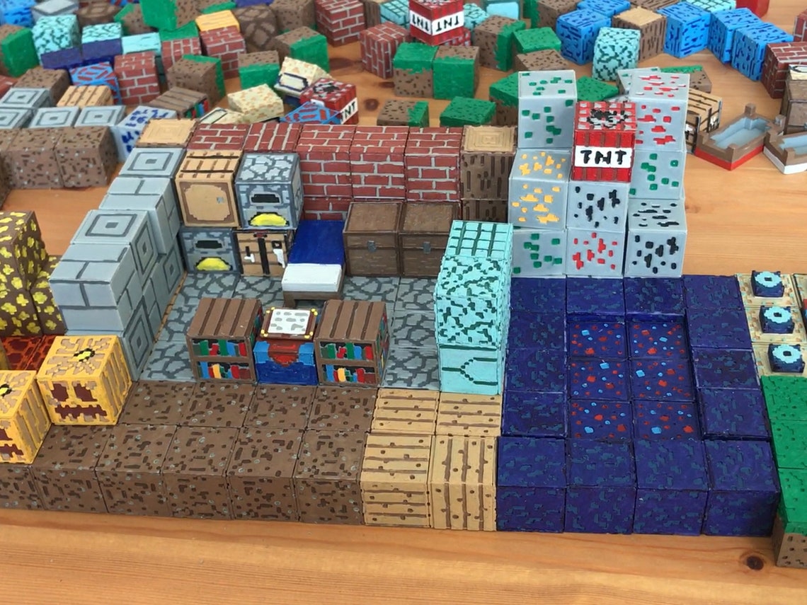 Magnetic Papercraft Minecraft Blocks at Caroline Covin blog