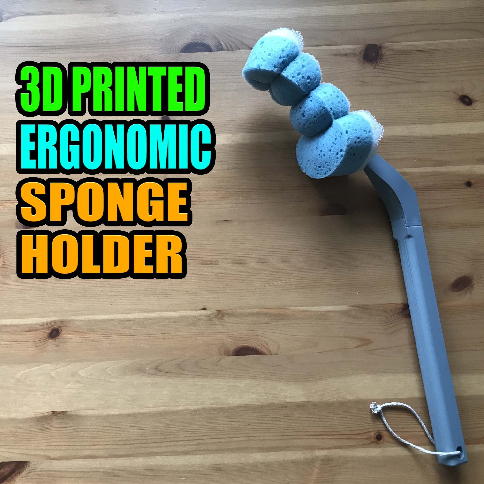 3D Printed Ergonomic Sponge Holder - Etsy
